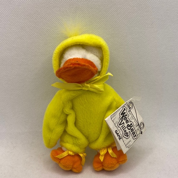 GANZ | Toys | Ganz Wee Bear Village Quacks Stuffed Animal Wearing Duck ...